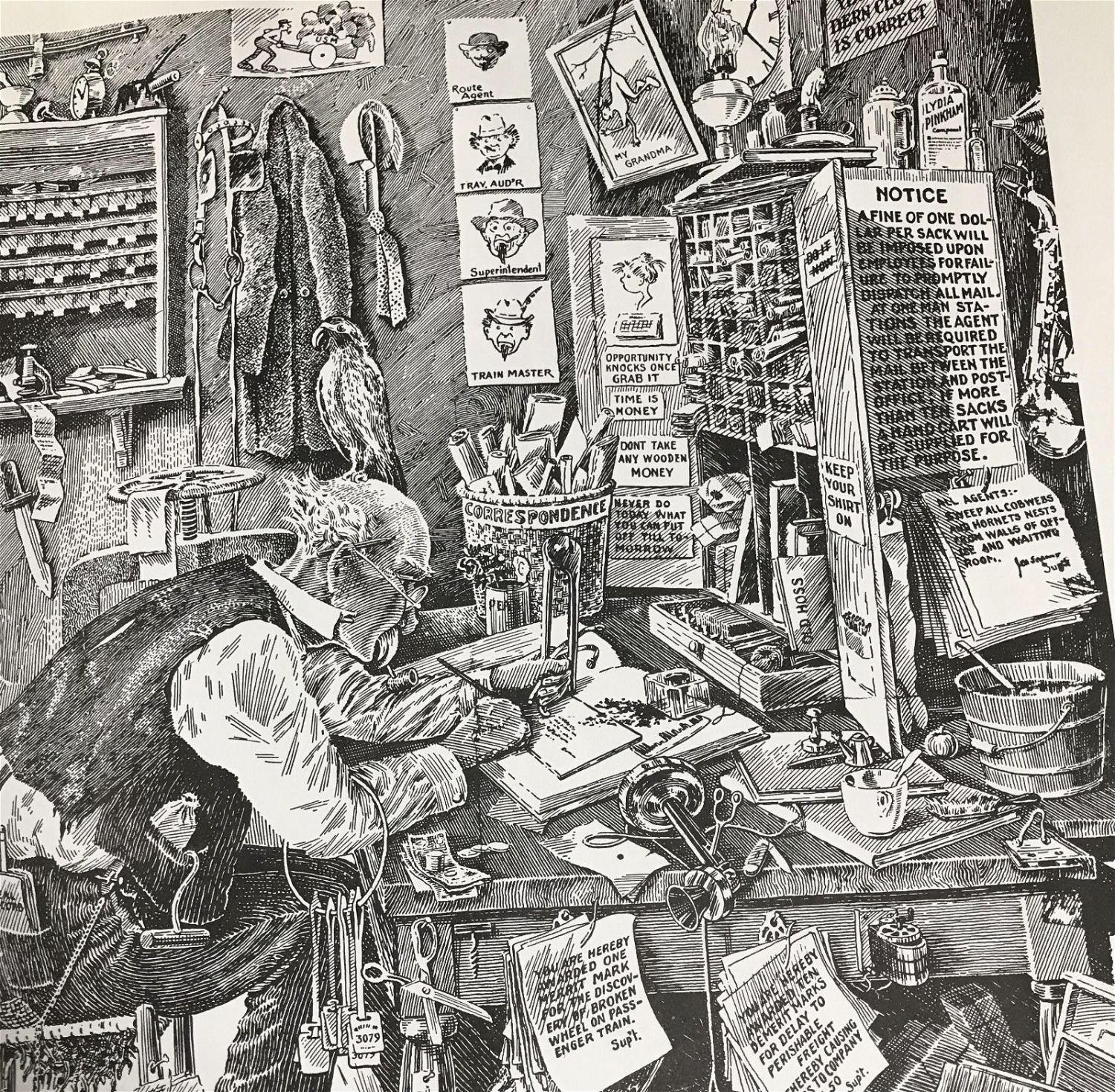 Lot 142 - Signed Poster Key Lock & Lantern Measures 22x17 inches | The ...