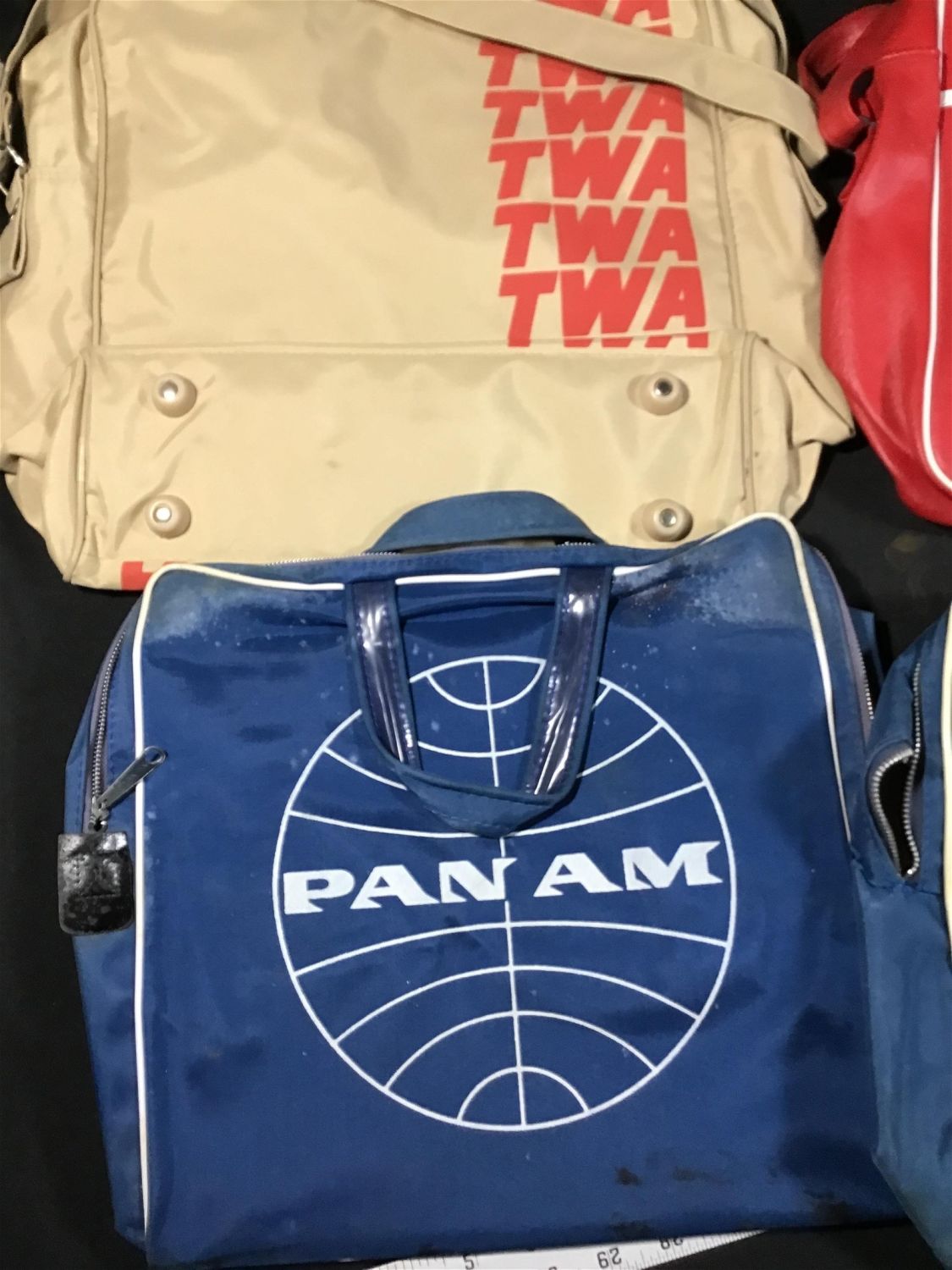 Lot 182 - TWA & Pan Am Bags (5) . | The Lodge Auction House