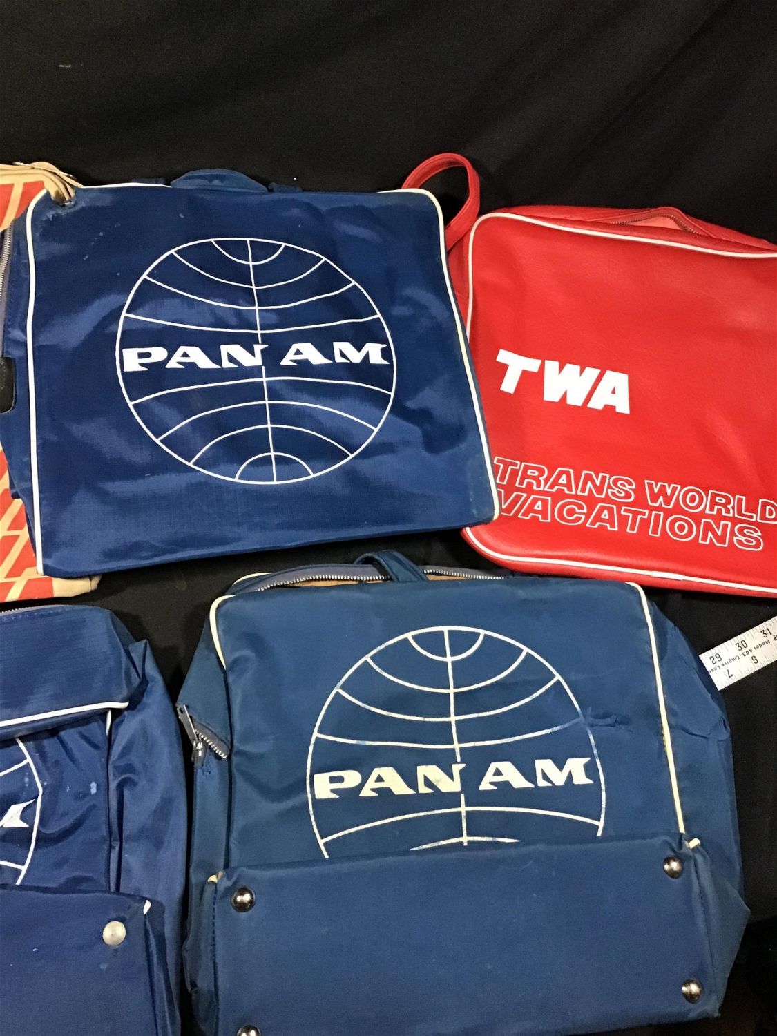 Lot 182 - TWA & Pan Am Bags (5) . | The Lodge Auction House