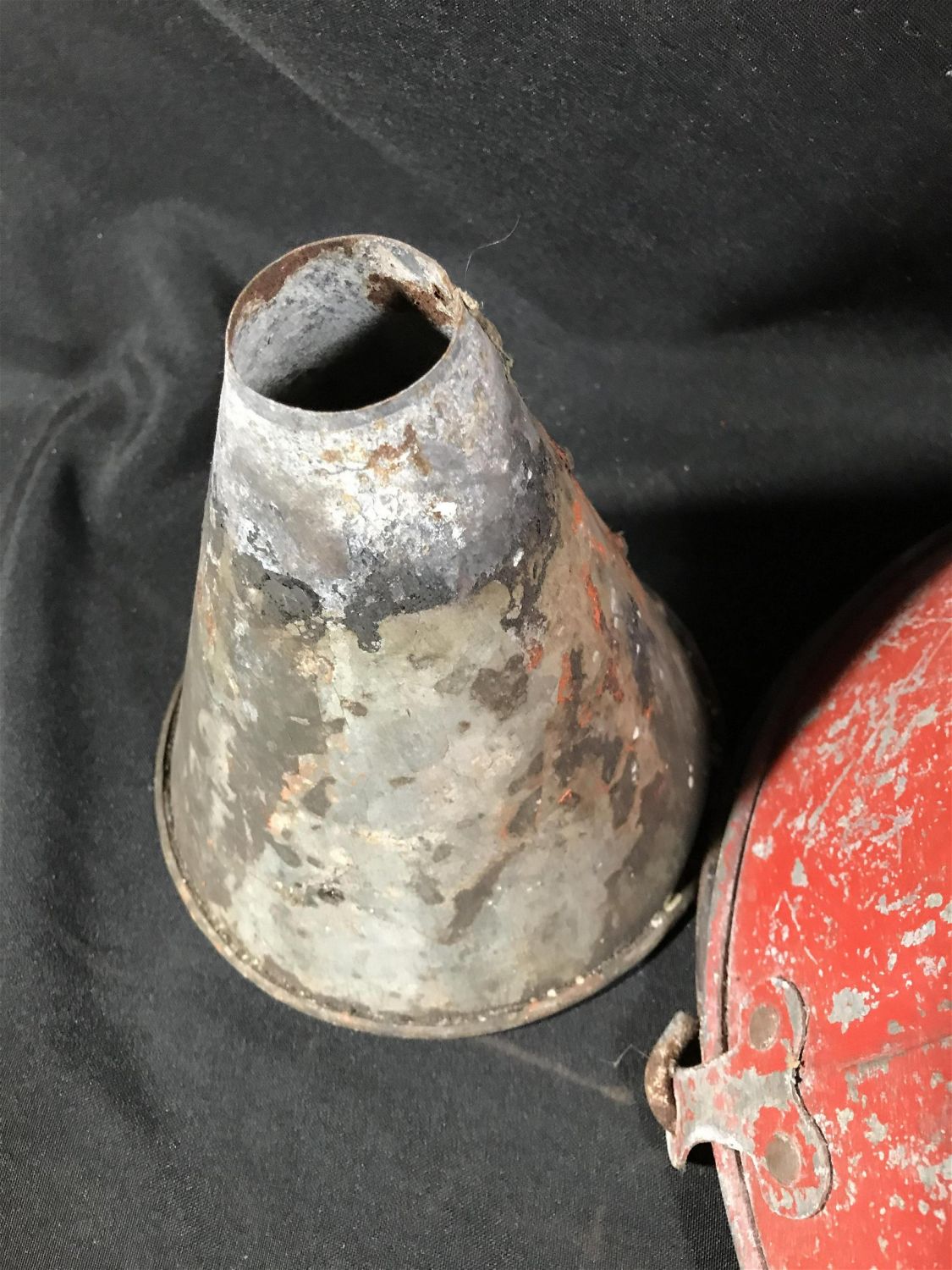 Lot 206 – Railroad Fire Buckets Larger measures 14×14 inches Made with ...