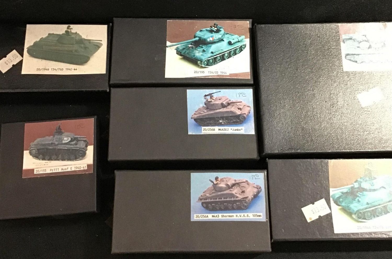 Lot 73 - Seven Small Lead Tank Model Kits | The Lodge Auction House