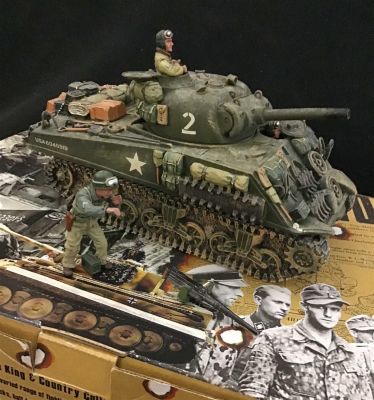 Lot 155 - King & Country DD45 - M4 A3 Sherman tank | The Lodge Auction ...