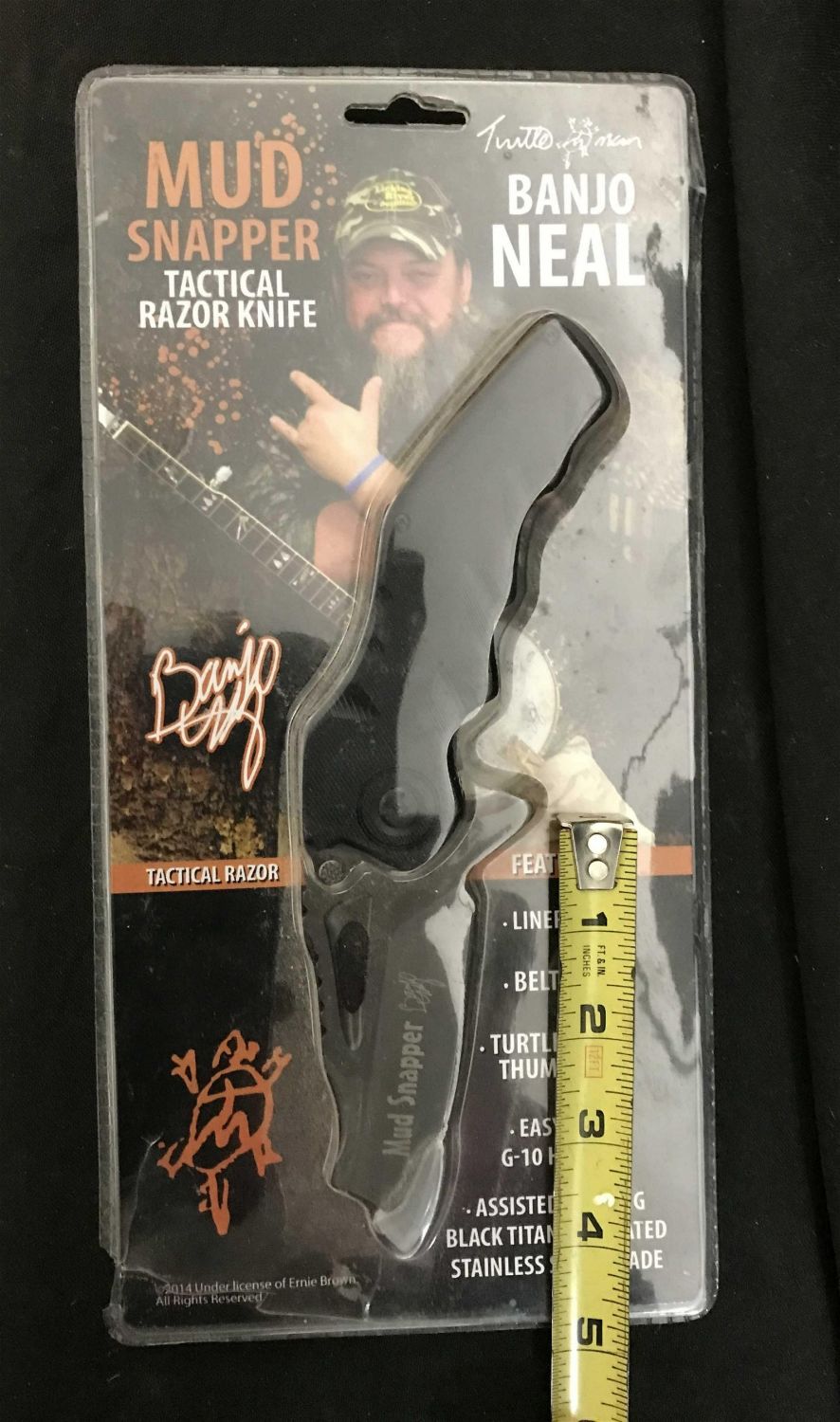 Lot 215 - Team Turtle Banjo Neil Mudd Snapper Tactical Razor | The ...