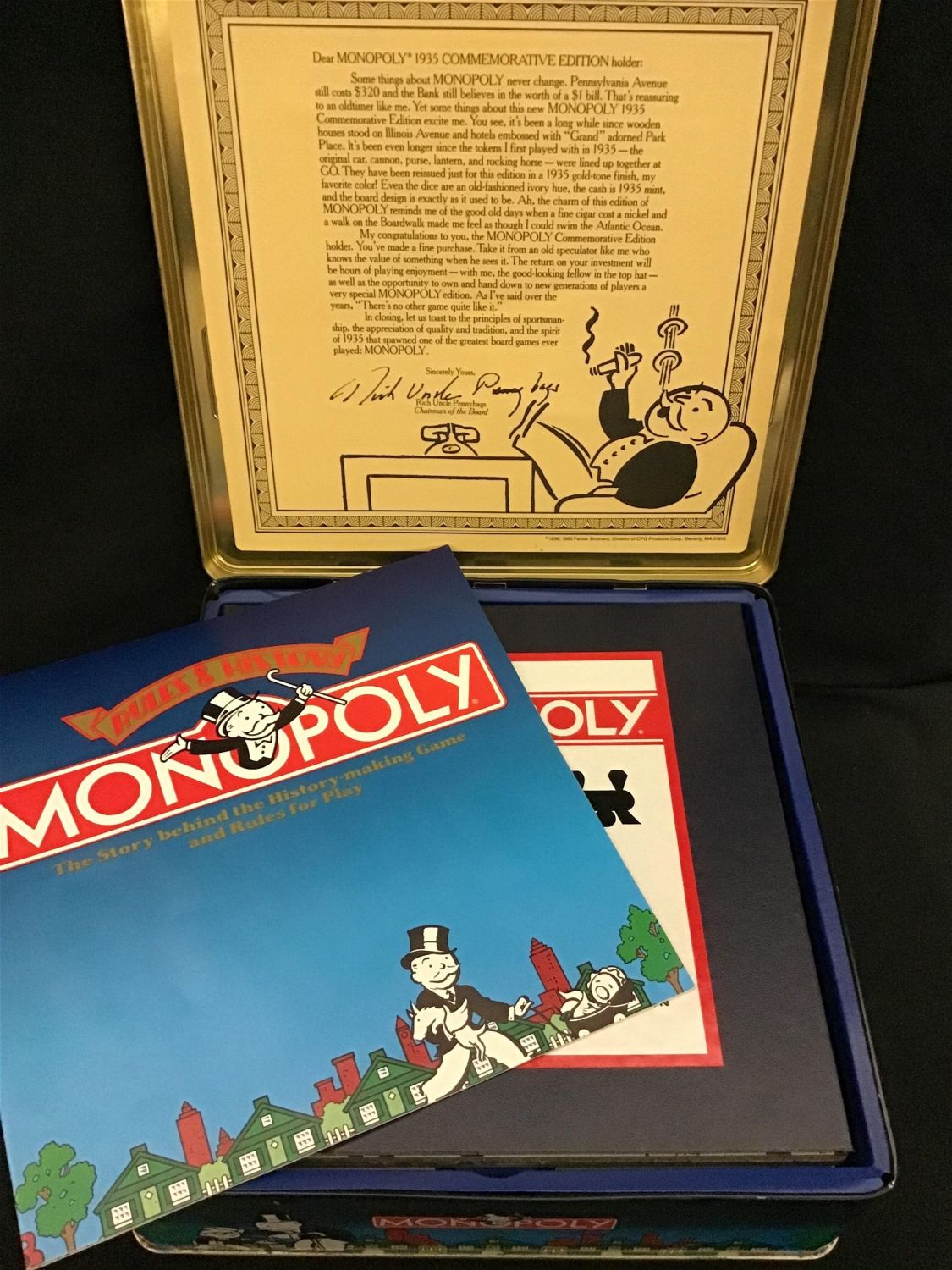 Lot 79 - Monopoly 1935 Commemorative Edition in Tin Box | The Lodge ...