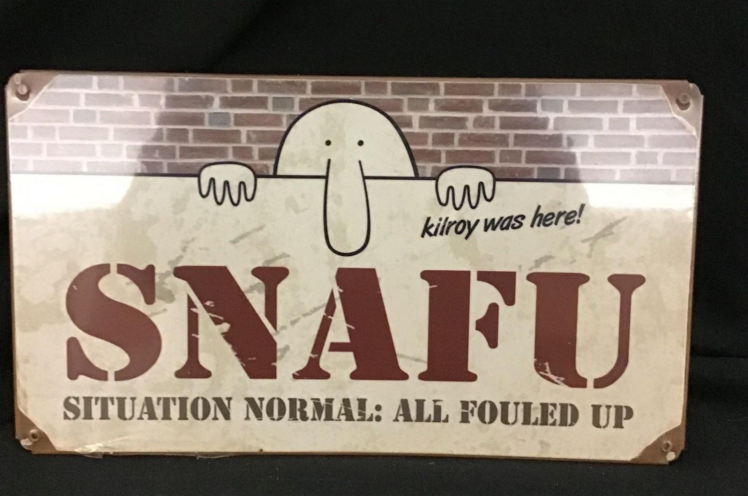 Lot 201 - Situation Normal: All Fouled Up Tin Sign | The Lodge Auction ...