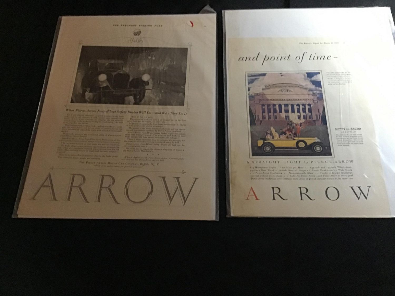 Lot 175 - Original Magazine Ads featuring Pierce Arrow | The Lodge ...