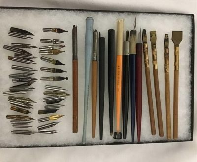 Lot 95 - Vintage Script & Stamp Holder Pens | The Lodge Auction House