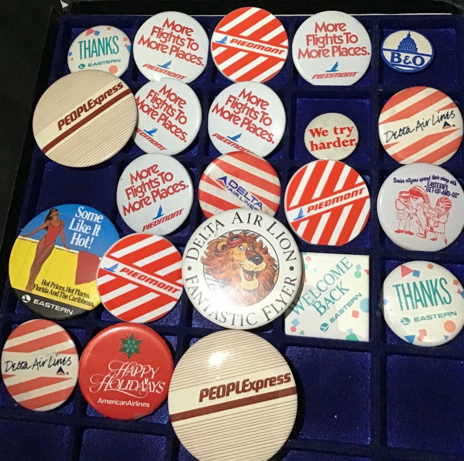 Lot 20A – Airline Advertising Buttons (22) airlines advertising buttons ...