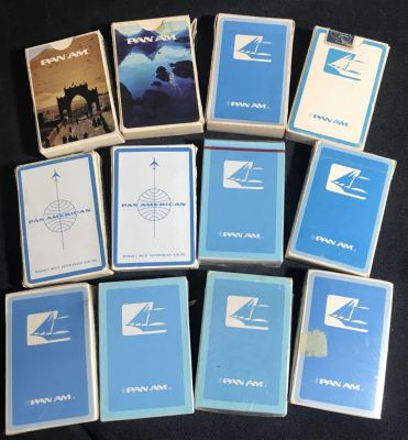 Lot 35 - Pan Am Advertising Playing cards - 12 packs . | The Lodge ...