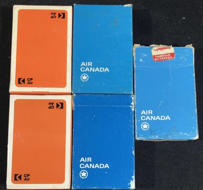 Lot 46 – Air Canada Playing Cards – 8 decks . – The Lodge Auction House