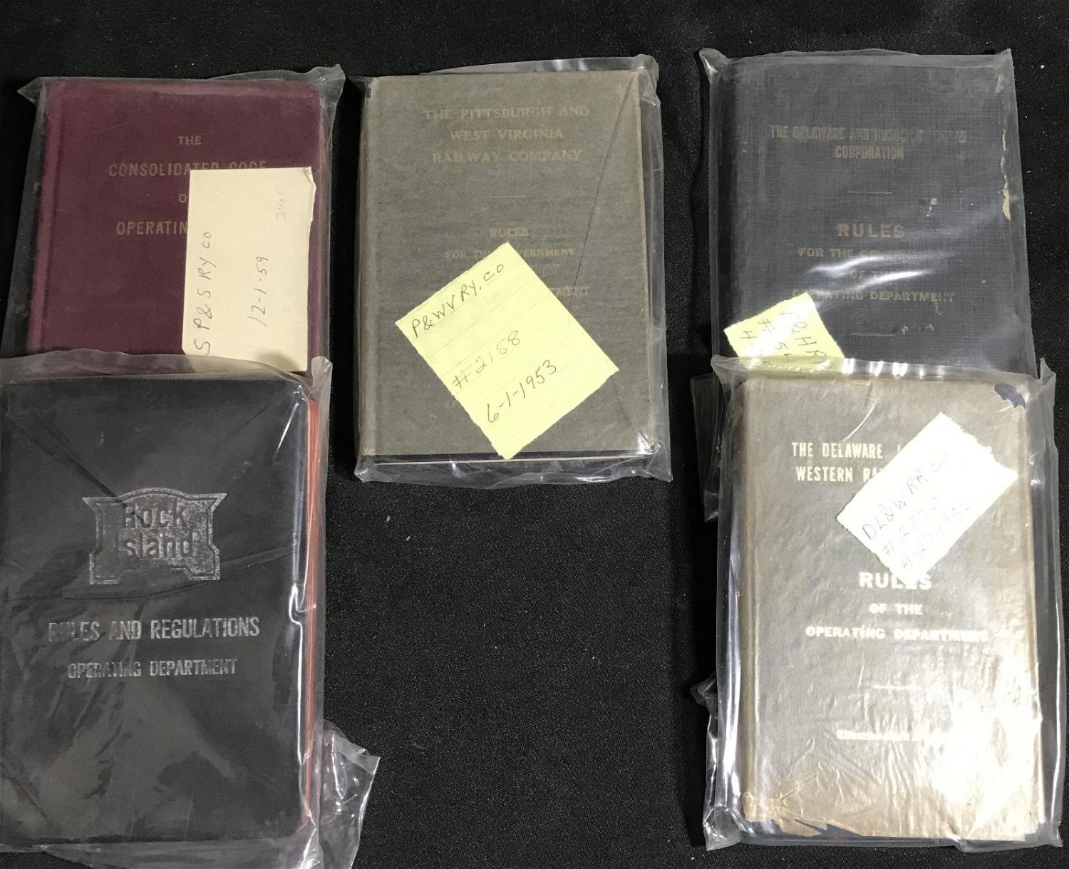 Lot 102 - Consolidated Code of Operating - 5 Books rules, Rock Island ...