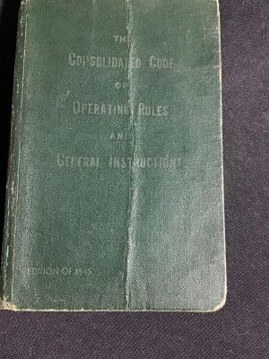 Lot 121 - 1945 Consolidated Code of Operating Rules And general ...