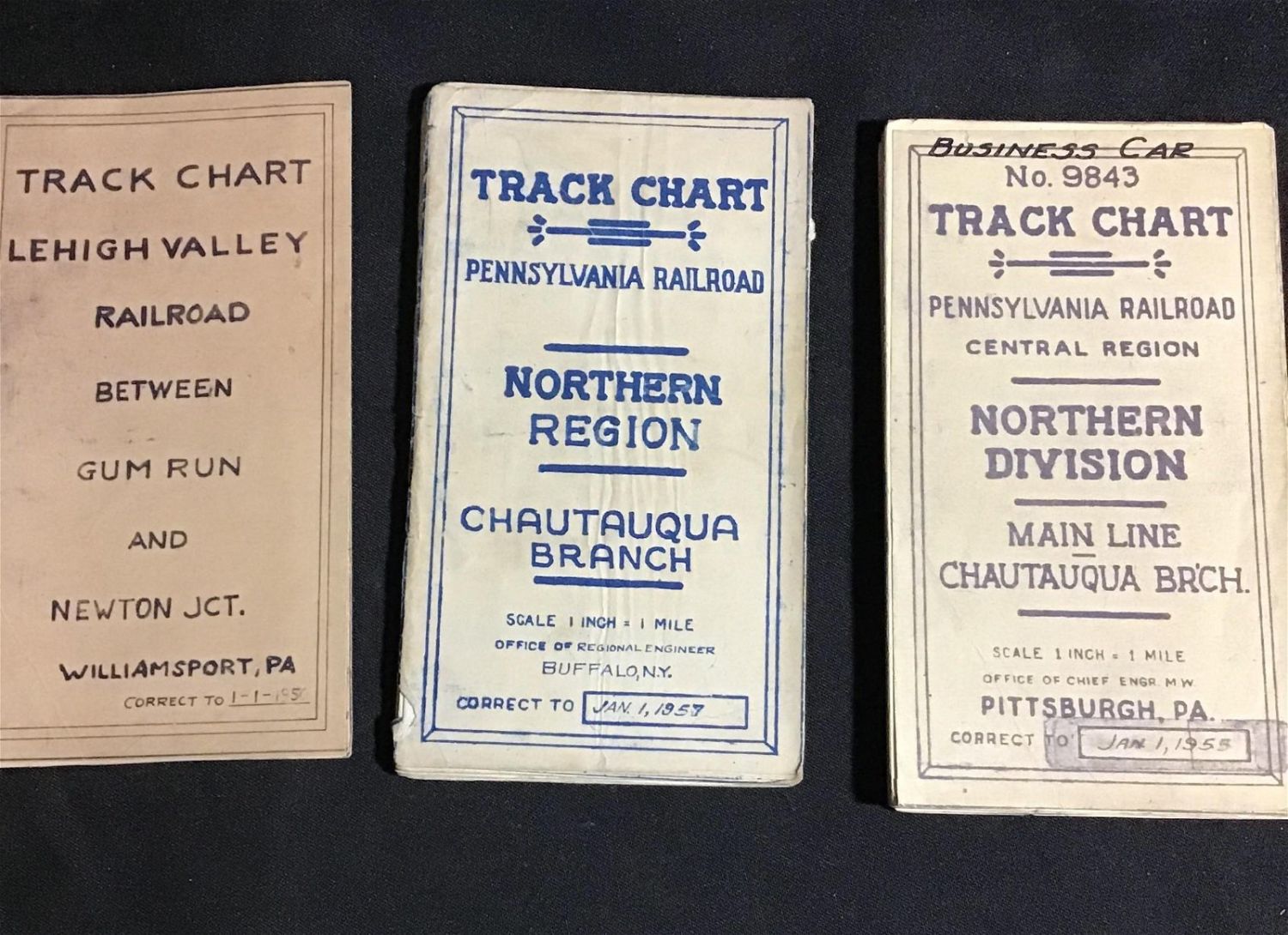 Lot 148 - Track Chart Lehigh Valley Railroad Map 1950 Pennsylvania ...