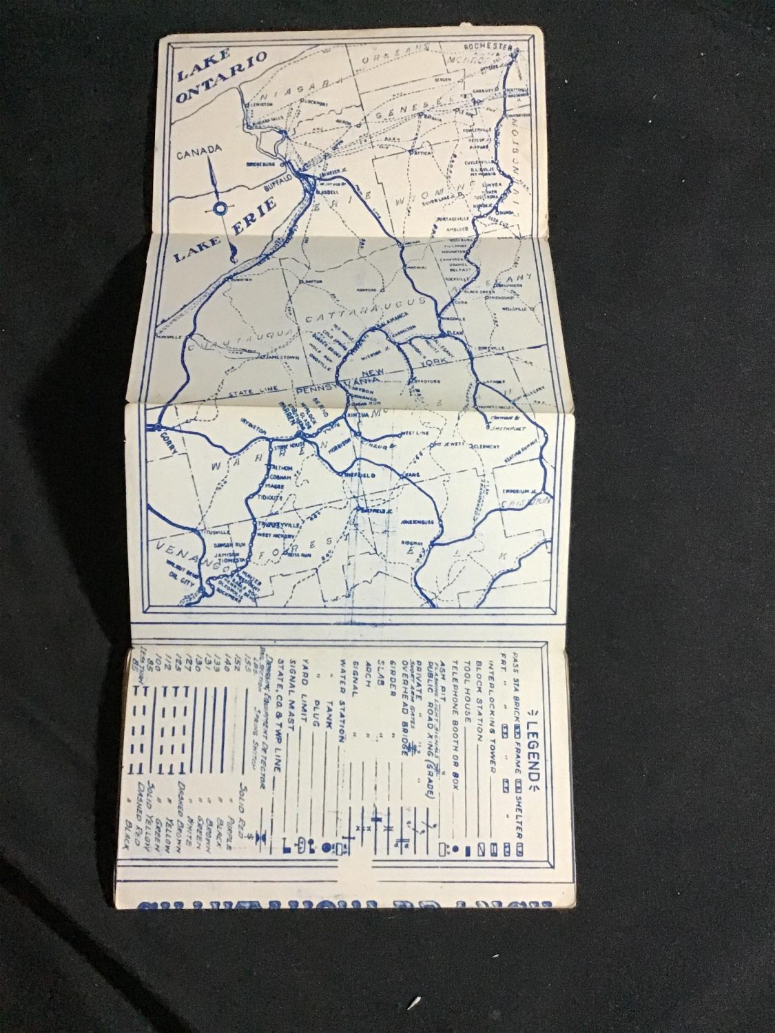 Lot 148 - Track Chart Lehigh Valley Railroad Map 1950 Pennsylvania ...