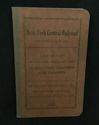Lot 172 - New York Central Railroad 1924 Schedule of Rules and rates of ...