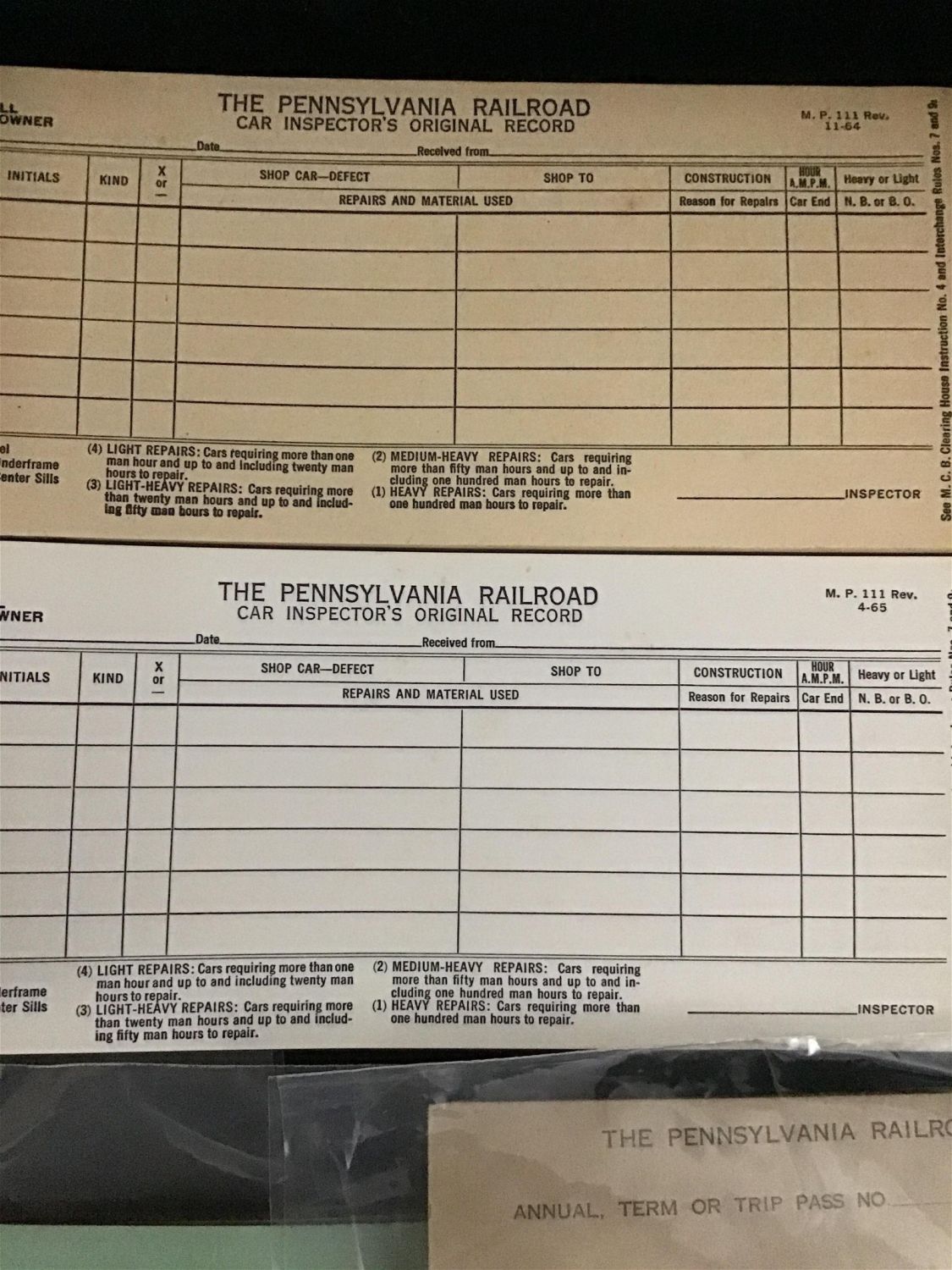 Lot 184 - Pennsylvania Railroad Paperwork Collection . | The Lodge ...