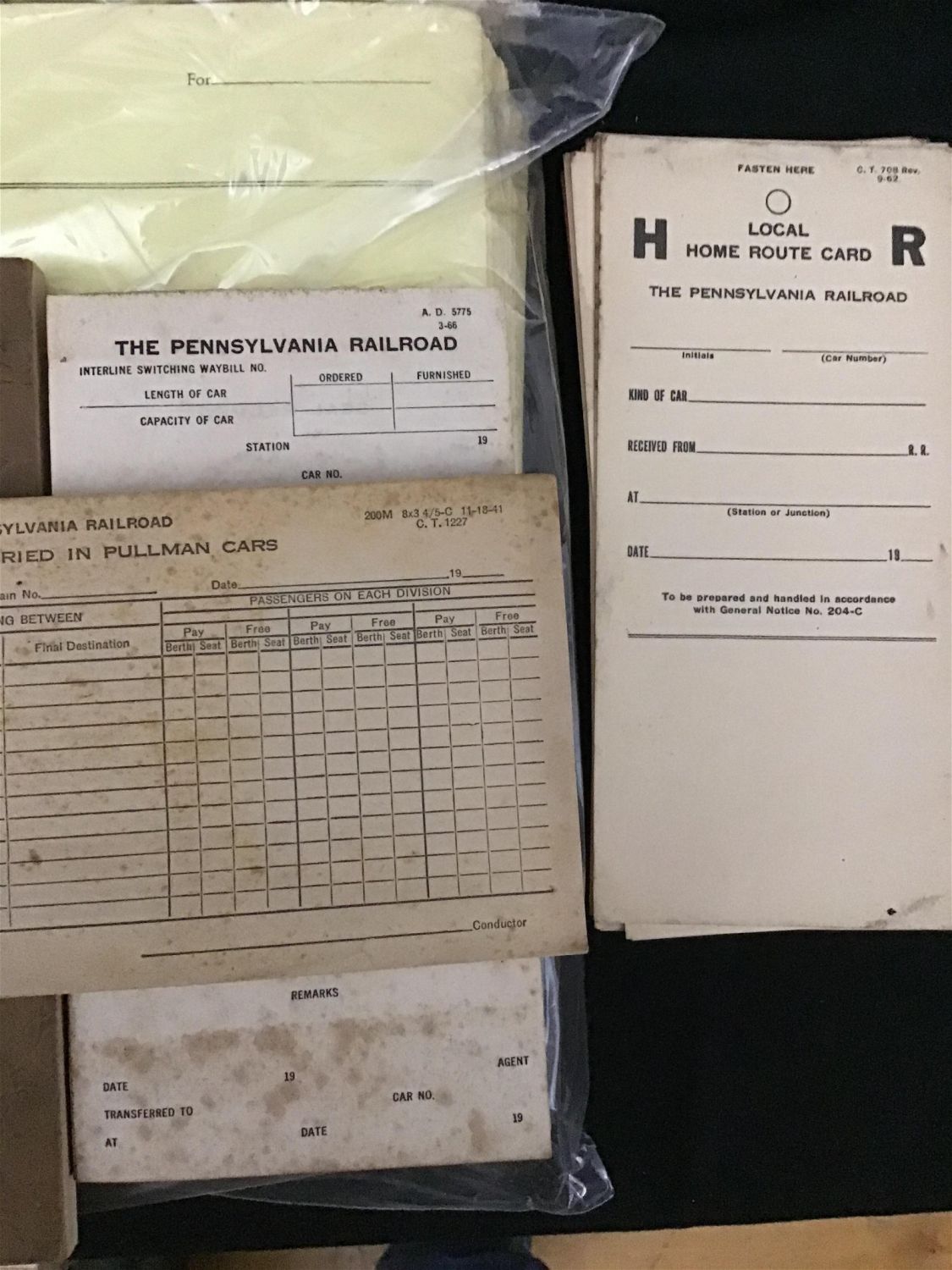 Lot 189 - Pennsylvania Railroad Paperwork Memorabilia . | The Lodge ...