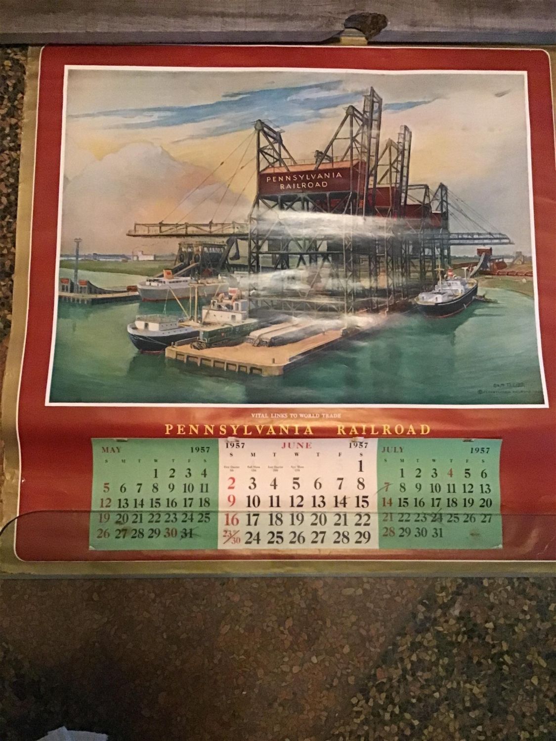 Lot 194 - Pennsylvania Railroad 1957 Calendar (3) . | The Lodge Auction ...