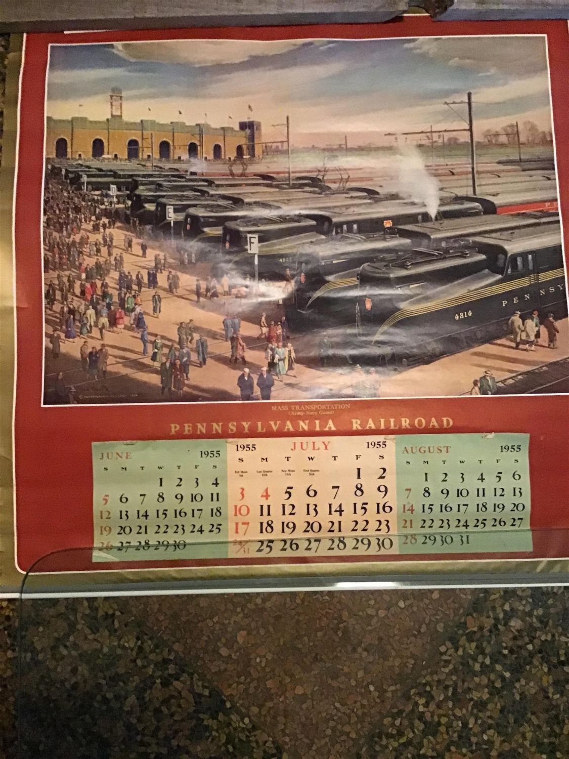 Lot 196 - 1955 Pennsylvania Railroad Calendar (2) . | The Lodge Auction ...