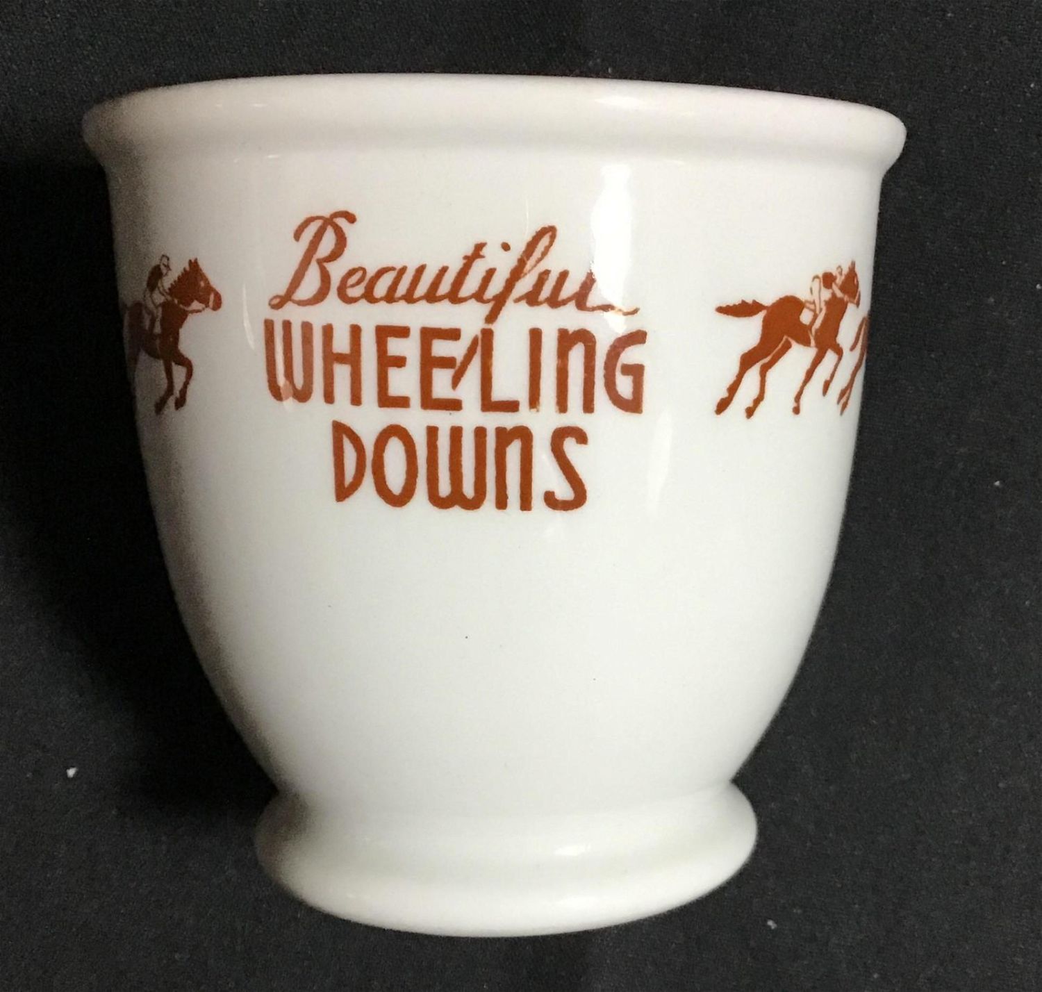 Lot 222 - Beautiful Wheeling Downs Coffee Cup . | The Lodge Auction House
