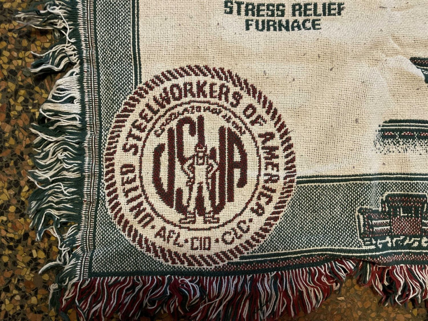 Lot 270 - ACF industries USWA Blanket Milton, Pennsylvania measures ...