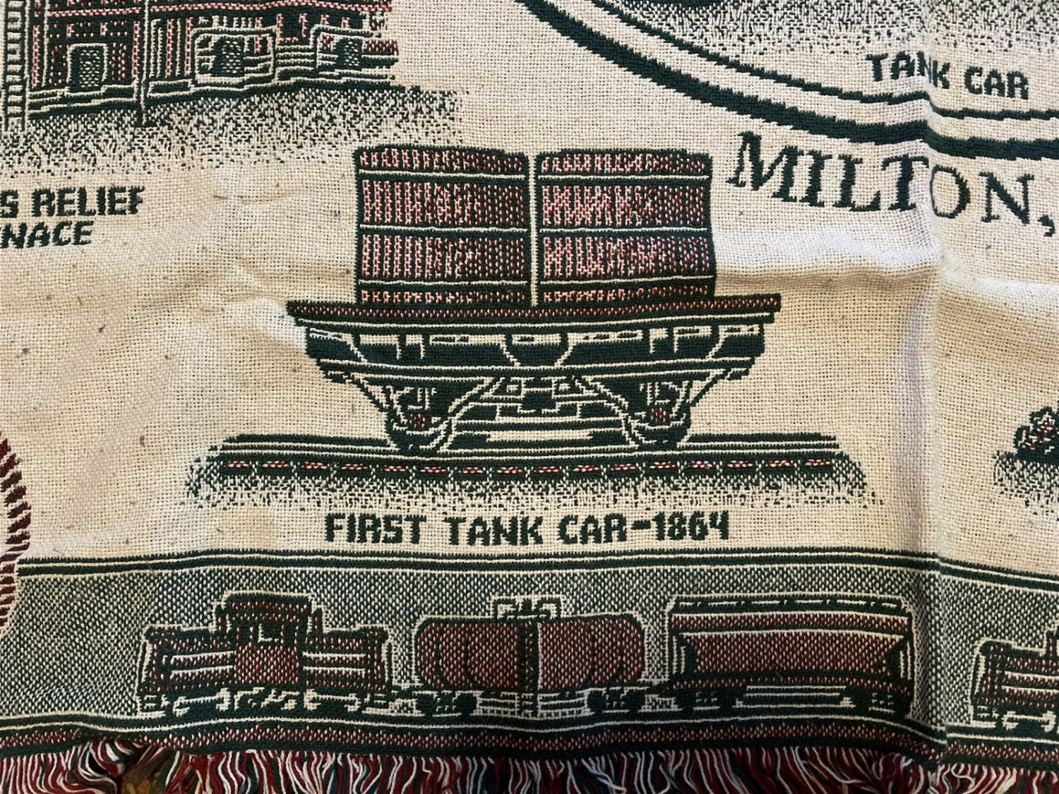 Lot 270 - ACF industries USWA Blanket Milton, Pennsylvania measures ...