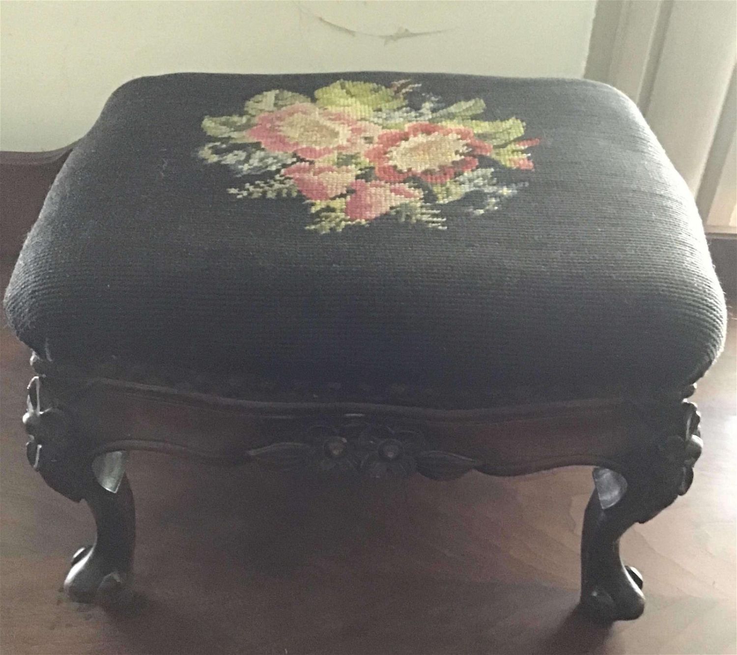 Lot 232 - Victorian-style Footstool, Very Ornate Scroll | The Lodge ...
