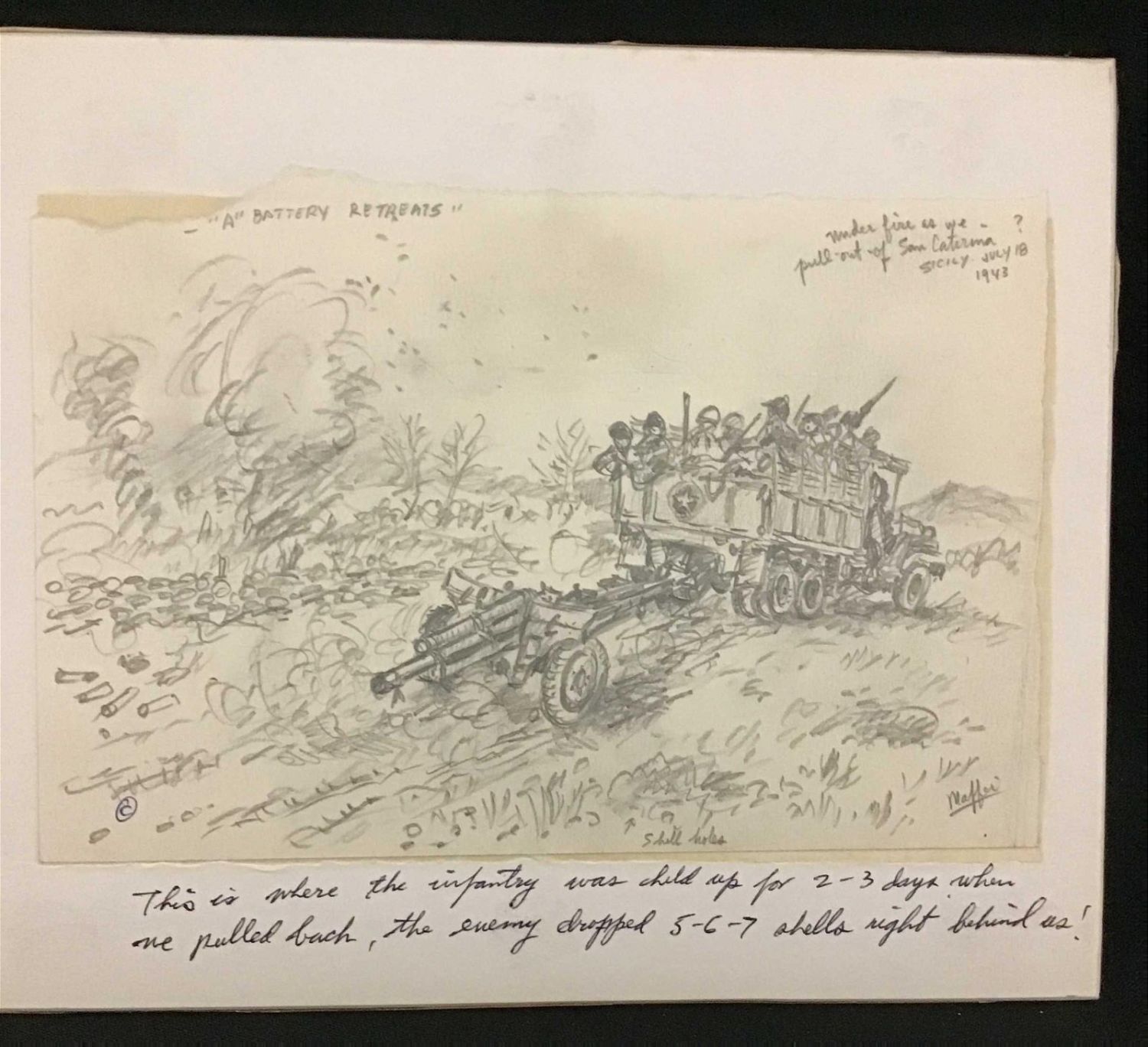 Lot 29 - MAFFEI Drawing: Narrowly Escaping Dropping Shells | The Lodge ...