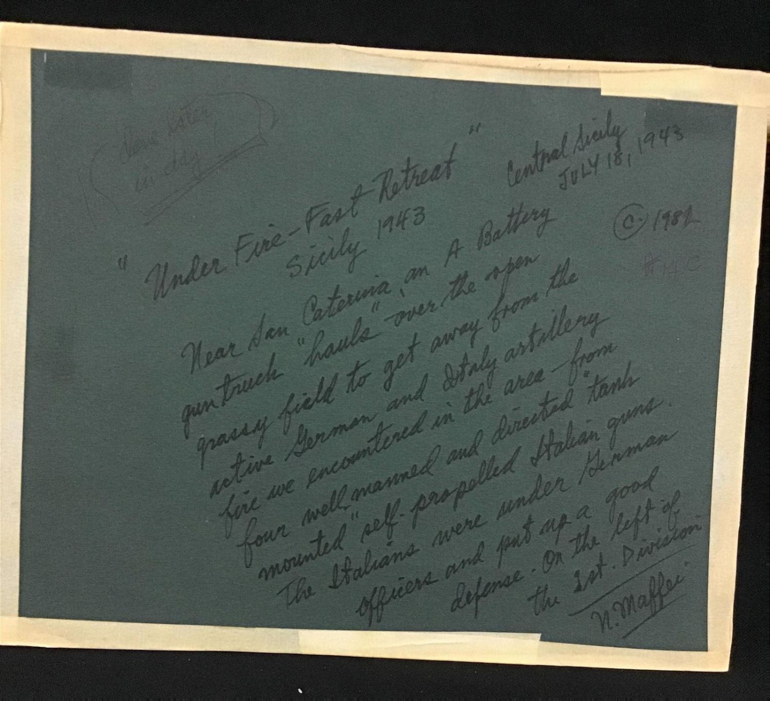 Lot 29 – MAFFEI Drawing: Narrowly Escaping Dropping Shells – The Lodge ...