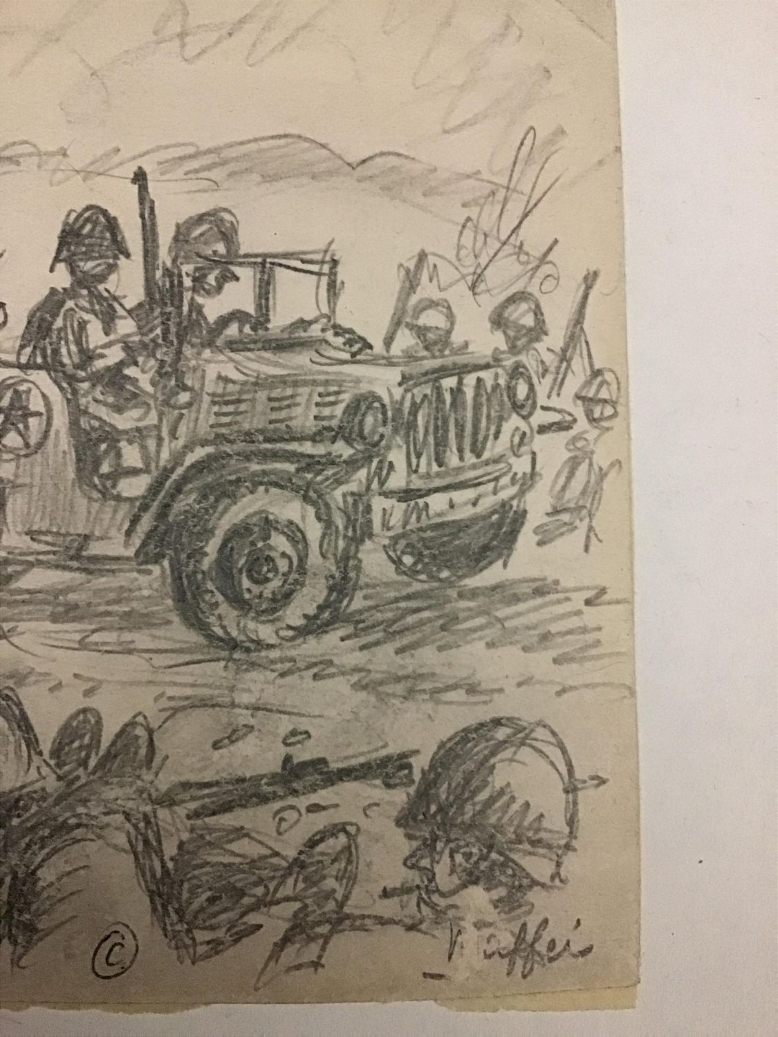 Lot 103 - MAFFEI Drawing of General Patton Passing By | The Lodge ...
