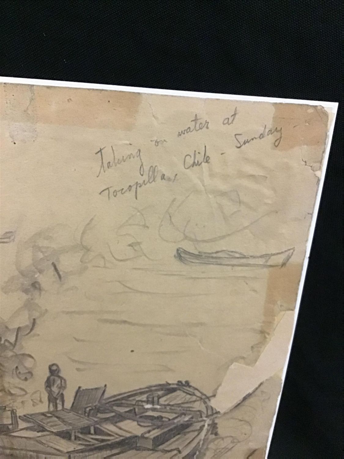 Lot 114 - MAFFEI Sketch of Boat Taking on Water at Tocopilla | The ...