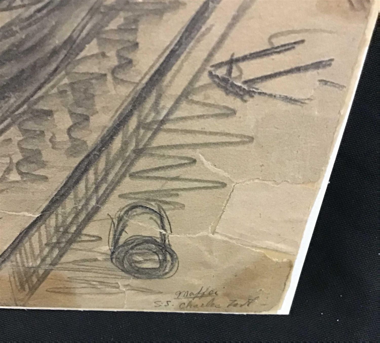 Lot 114 - MAFFEI Sketch of Boat Taking on Water at Tocopilla | The ...