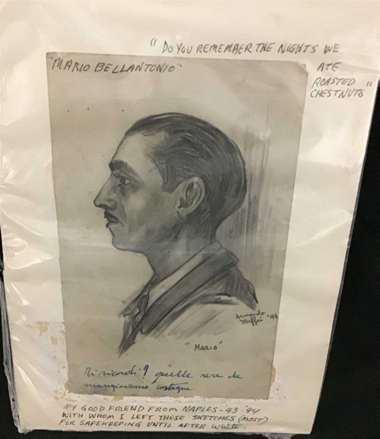 Lot 165 - MAFFEI Drawing of Mario BELLANTONIO | The Lodge Auction House