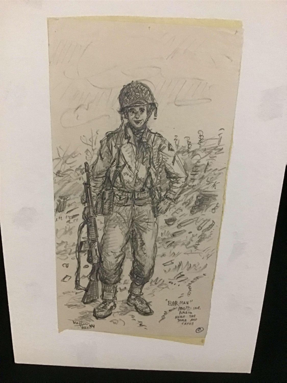 Lot 216 – MAFFEI Drawing May “44 The Bar Man Anzio Browning – The Lodge ...