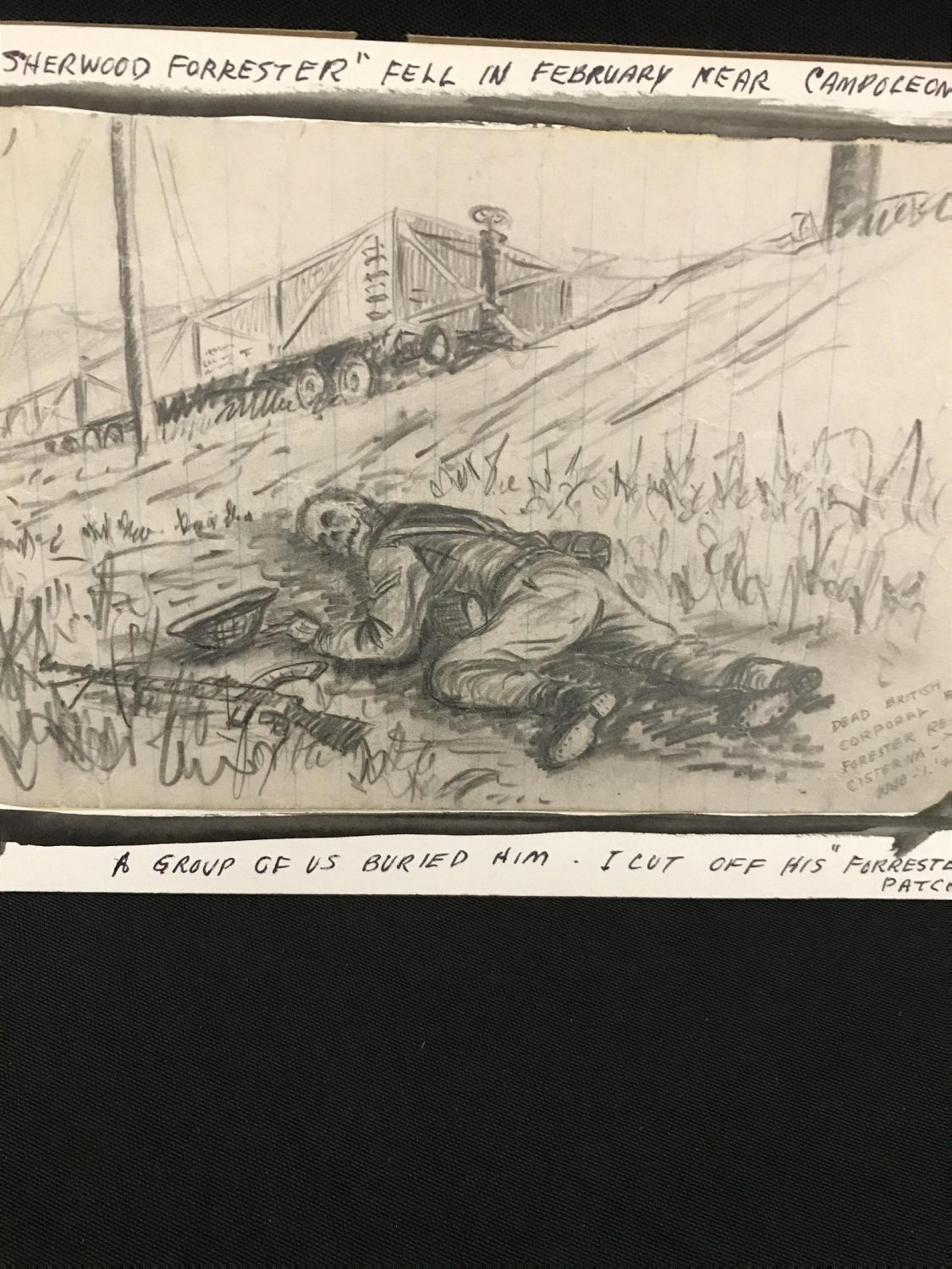 Lot 246 - MAFFEI Drawing June 1, 1944, Long Dead Body | The Lodge ...