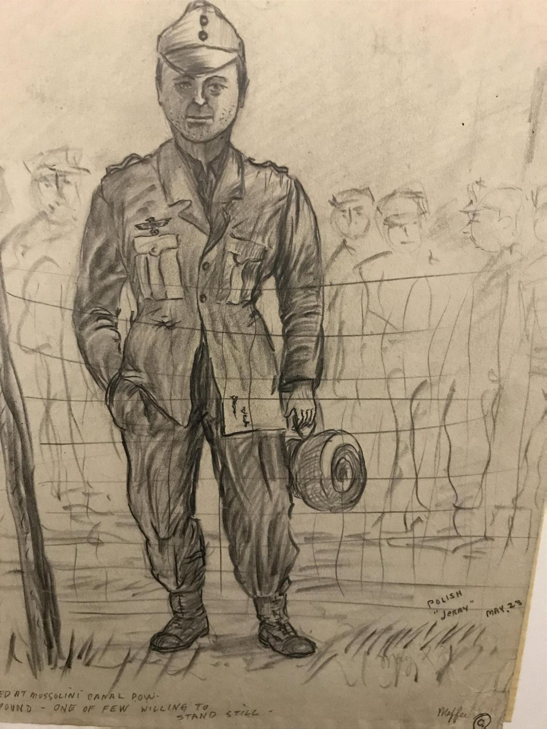 Lot 250 - MAFFEI Drawing May 24, 1944 Polish POW Mussolini | The Lodge ...