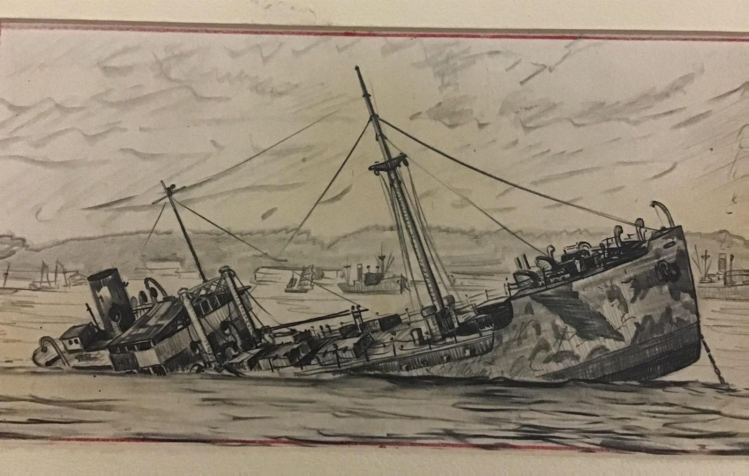 Lot 347 - MAFFEI Drawing of Small Japanese Scuttled Tanker | The Lodge ...
