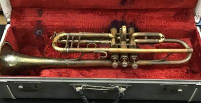 Lot 17 – Vintage Trumpet in Hardcase Measures 22″ x 7â€ – The Lodge ...