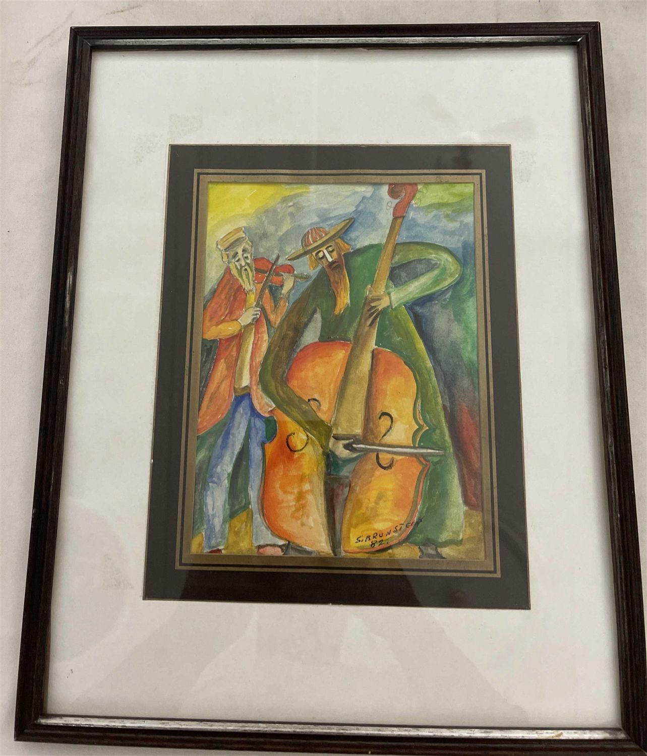 Lot 48 - Brunstein Original Watercolor "The Musicians" | The Lodge ...