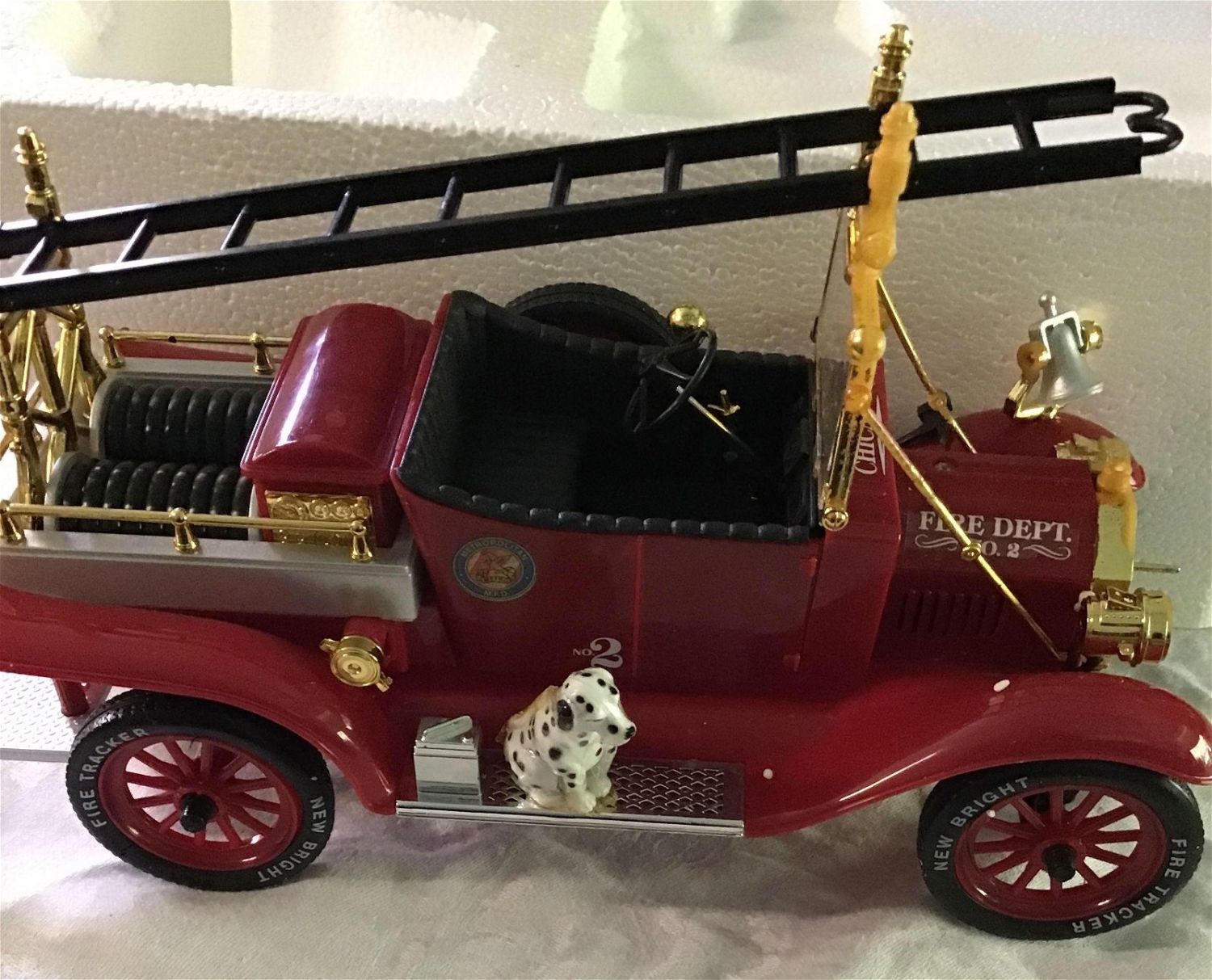 Lot 23 - Vintage Fire Department Toy with Dalmatian Dog | The Lodge ...