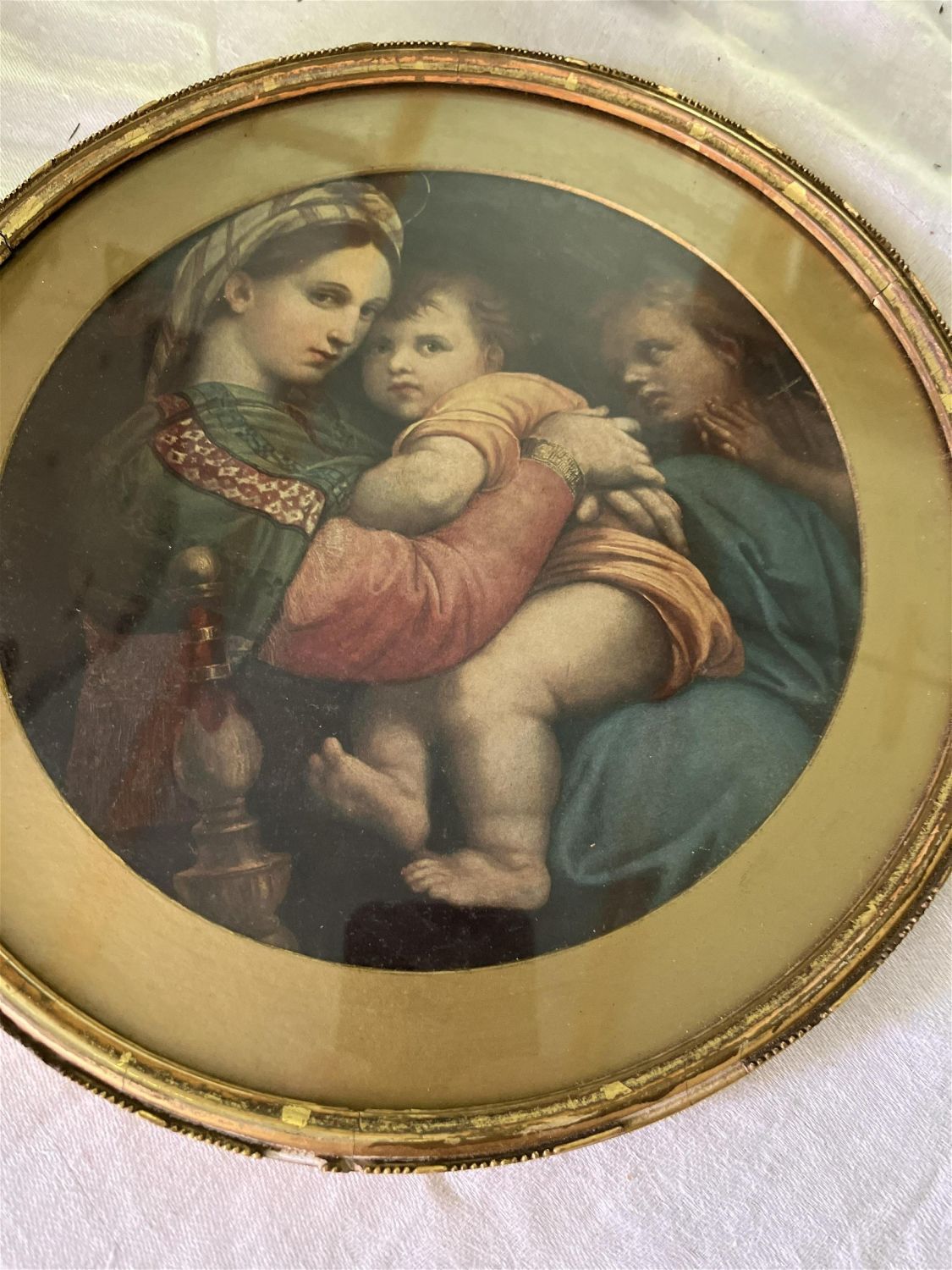 Lot 45 – Religious Mother and Child Art – The Lodge Auction House
