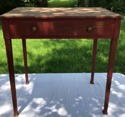 Lot 71 - Primitive Cashiers Table | The Lodge Auction House