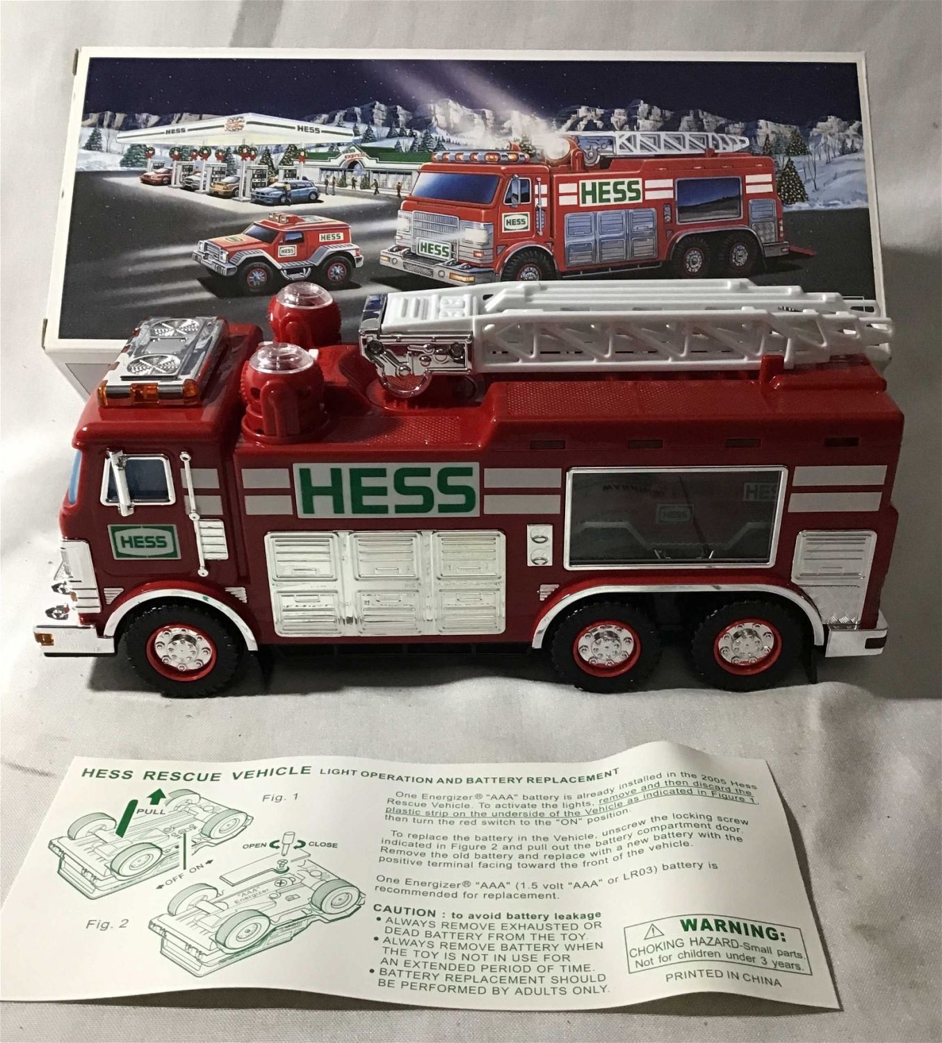 Lot 99 - HESS Emergency Truck w/ Rescue Vehicle new in box | The Lodge ...