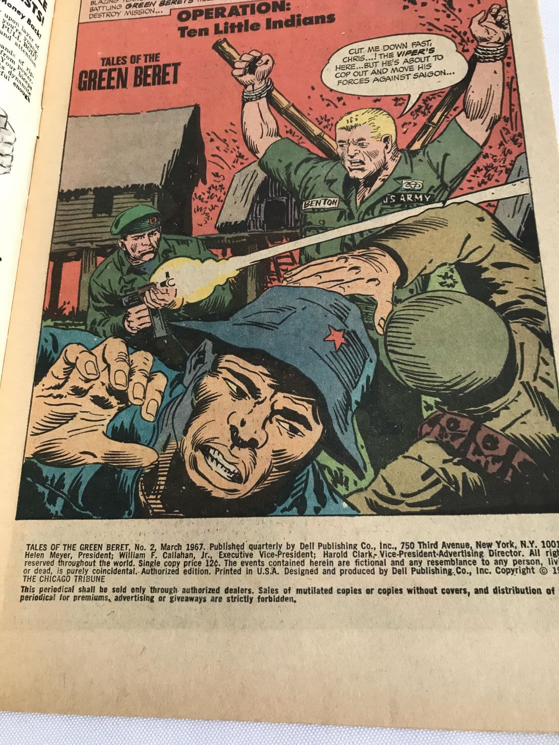 Lot 150 - Tales of The Green Beret 2 Dell Comic Book | The Lodge ...