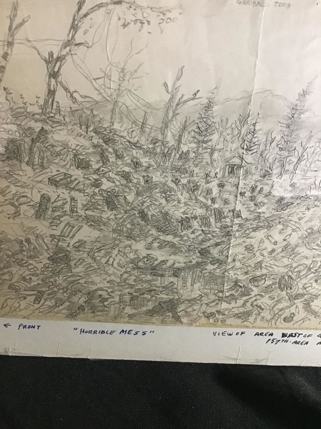 Lot 70 - MAFFEI Drawing Aftermath of Bombing East of | The Lodge ...