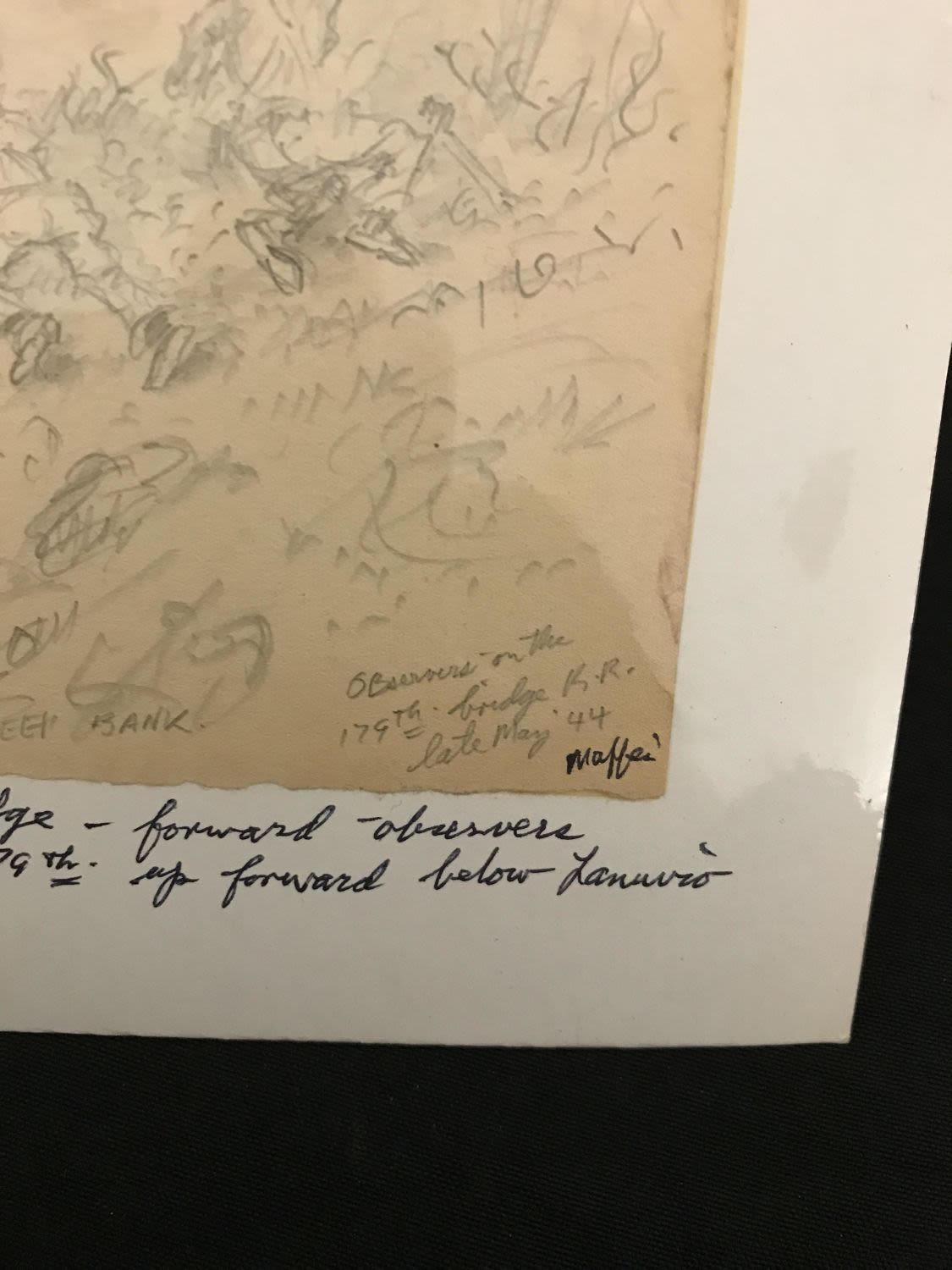 Lot 145 - MAFFEI Drawing on the East End of Arched RR Bridge | The ...