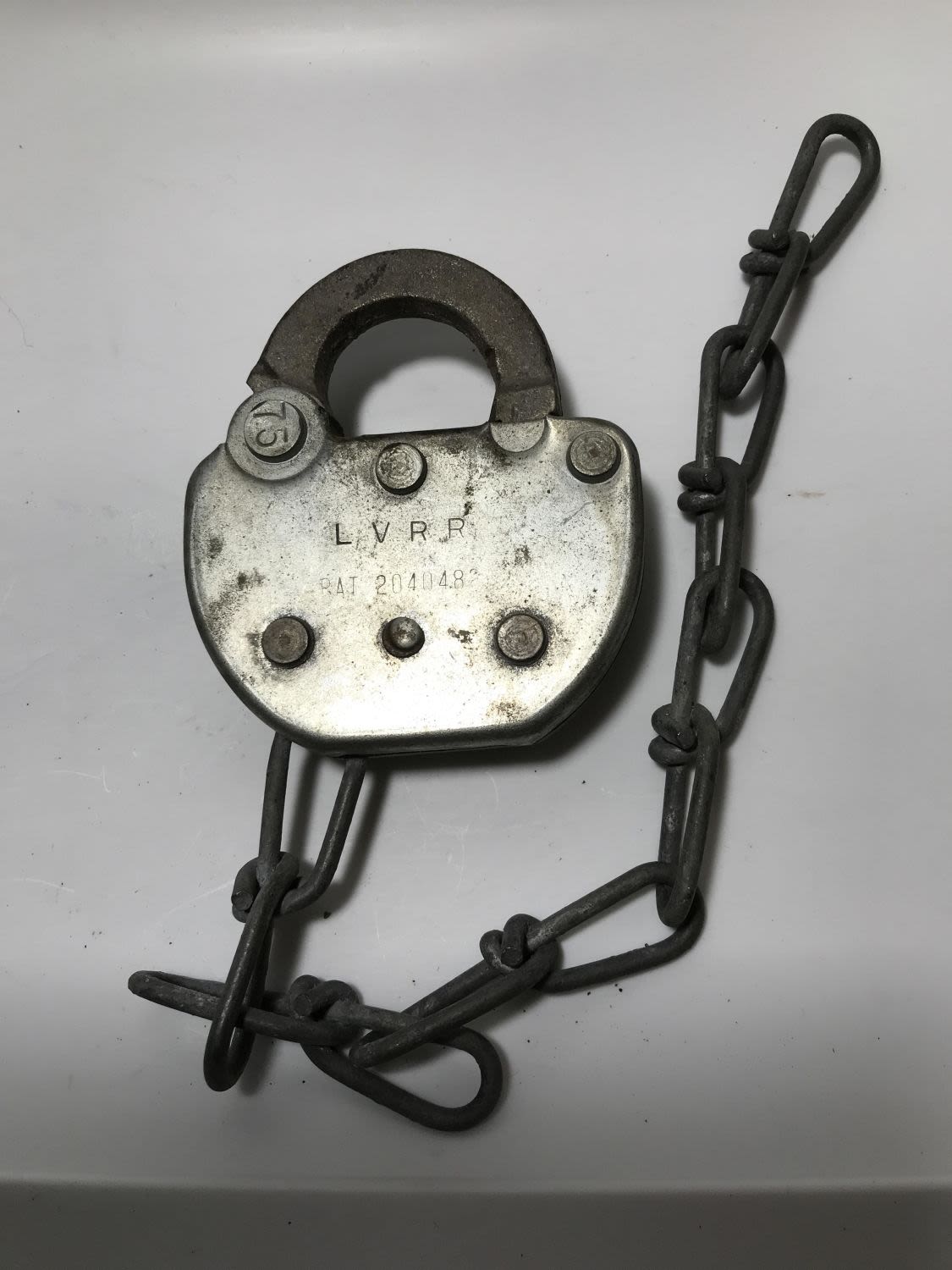 Lot 26 - Lehigh Valley Railroad Padlock | The Lodge Auction House