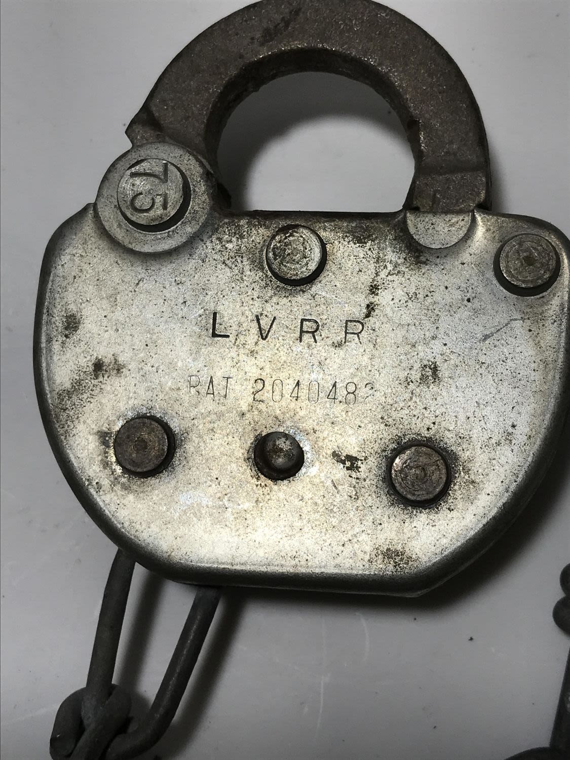 Lot 26 - Lehigh Valley Railroad Padlock | The Lodge Auction House