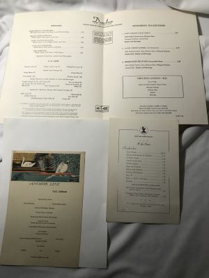 Lot 103 - 3 Menus from union pacific railroad the | The Lodge Auction House