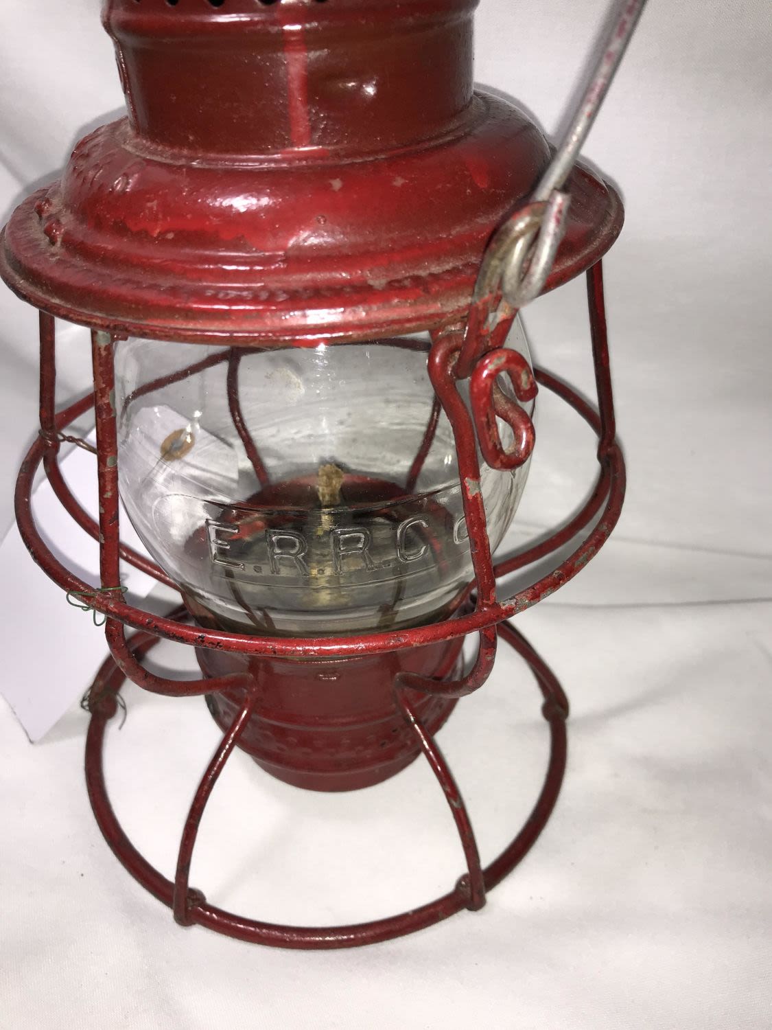 Lot 137 - Erie Railroad Red Lantern w/ clear Globe | The Lodge Auction ...